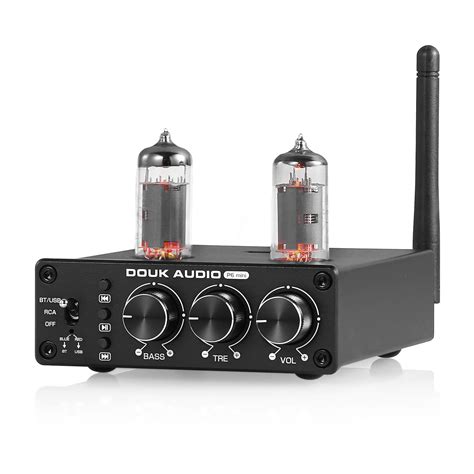 Douk Audio P6 MINI HiFi Vacuum Tube Preamp Bluetooth Stereo Audio Pre ...