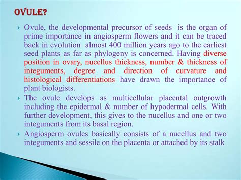 Ovule Structure Of Plants And Types Of Ovules Pdf