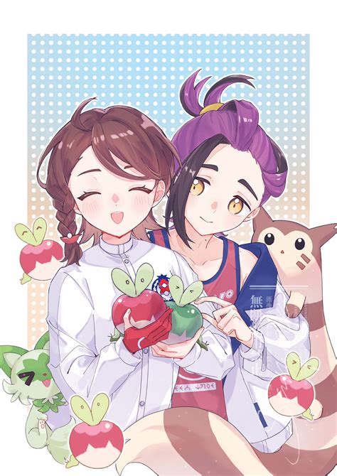 Kieran Juliana Sprigatito Furret And Applin Pokemon And More Drawn By Shione Suou