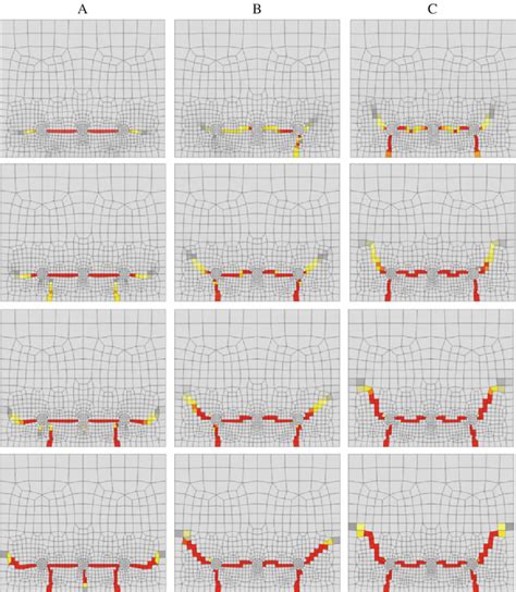 Predicted Corrosion Induced Crack Patterns Of The Cross Section After