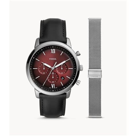 Buy Fossil Fs5600set Neutra Mens Watch And Bracelet Set Online In Uae