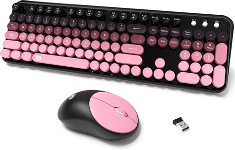 Reccazr Wireless Keyboard And Mouse Combo Full Sized Wireless Keyboard And