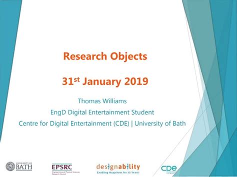 Research Objects Presenting Microsofts Hololens To Talk About My Research Project Ppt