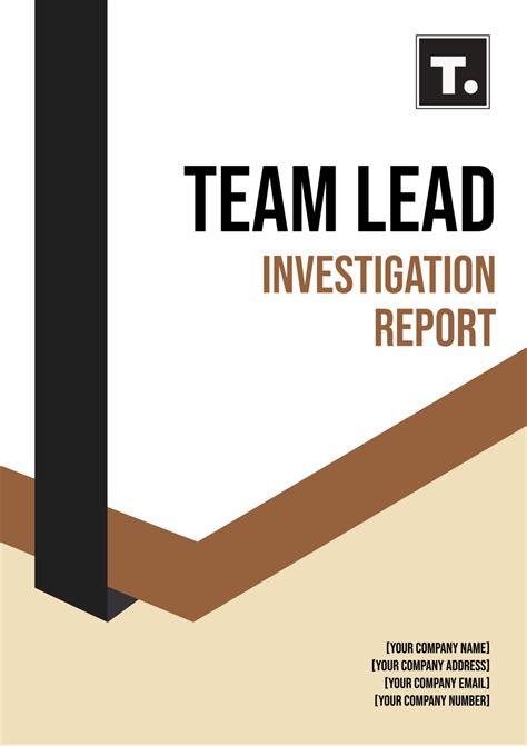 Free Team Lead Investigation Report Template To Edit Online