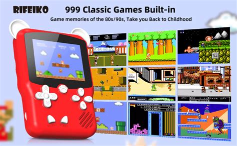 Amazon Com RIFEIKO Portable Handheld Game Console Can Connect 999 FC Classic Games Anytime