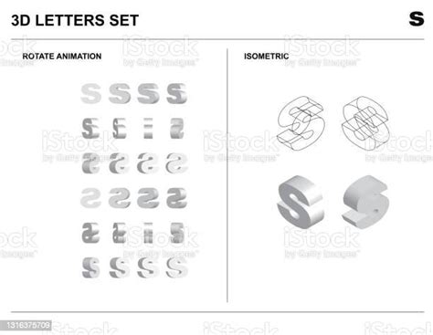 3d S 알파벳 문자 세트 Isomate 와이어프레임 벡터 3차원 형태에 대한 스톡 벡터 아트 및 기타 이미지 3차원 형태 돌기 등측투영법 Istock