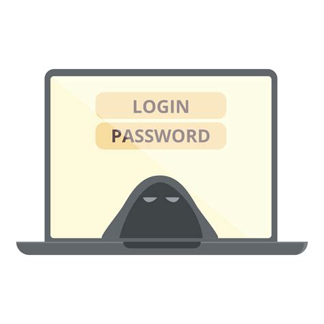 Password Unlock Icon Cartoon Vector Cyber Attack 21449212 Vector Art