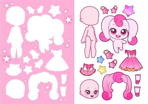 💗paper Diy💗 캐치 티니핑 스티커 옷입히기 놀이🩷 Figura Con Palos Tutorial De