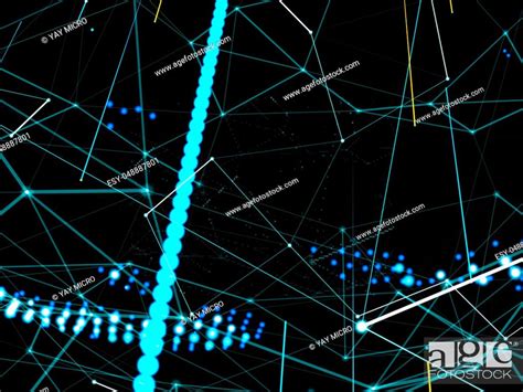 A World Map Consisting Of Dots And Lines A Global Network Connecting Worlds Points Stock