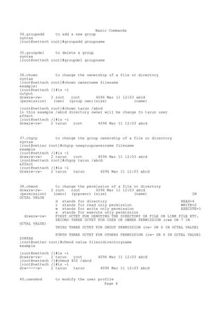 Basic Commands PDF