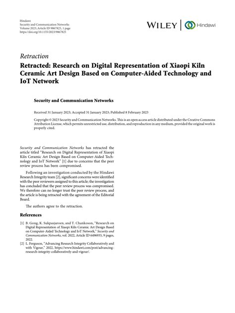Pdf Retracted Research On Digital Representation Of Xiaopi Kiln