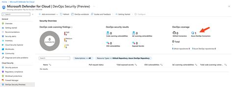 secret scanning in azure devops with defender for devops azure cloud