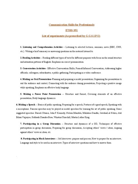 Csp Lab Syllabus Pdf Public Speaking Conversation