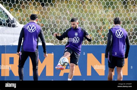 A German National Soccer Team Member Deniz Undav Center Kicks The