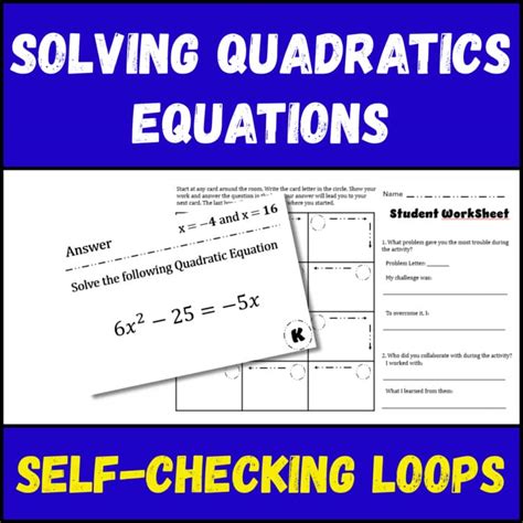 Solving Quadratic Around The Room Activity By Algebracademy Tpt