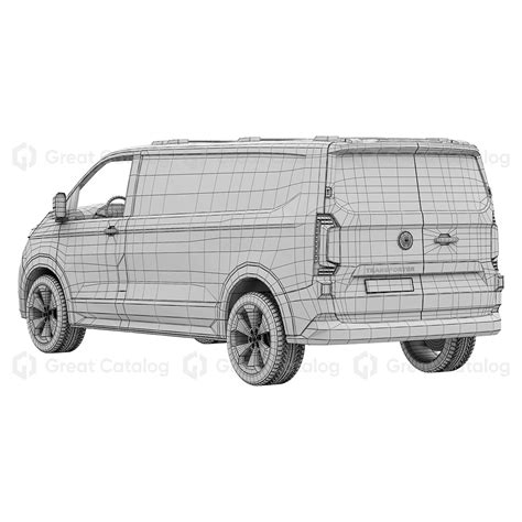 Car Volkswagen Transporter T7 2025 3d Model Greatcatalog 81070