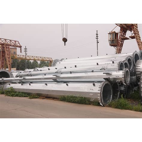 Double Tension Steel Pipe Pole Transmission Line Tower Tubular Pole Tower Electric Power