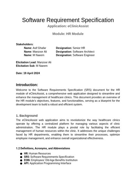 software requirement specification pdf enterprise resource planning
