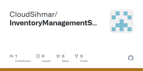 GitHub CloudSihmar InventoryManagementSystem