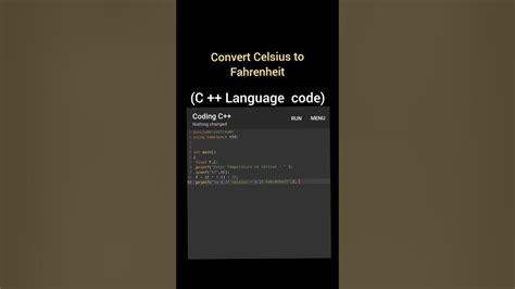 Convert Celsius To Fahrenheit In Chow To Convert Celsius To Fahrenheit In Ccodingnews