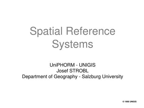 Ppt Spatial Reference Systems Powerpoint Presentation Free Download Id1320026