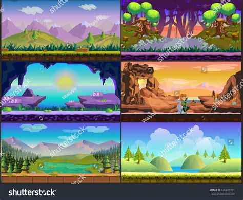 2 482 Forest Game Ui Gambar Foto Stok Vektor Shutterstock