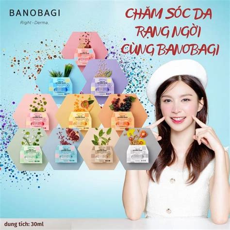 Mặt Nạ Dưỡng Sáng Chăm Sóc Da Mụn Banobagi Stem Cell Vitamin Mask