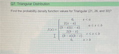 Solved Find The Probability Density Function Values For Chegg