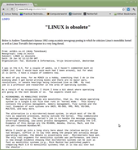 linux 历史上 25 个里程碑事件回顾 linuxstory