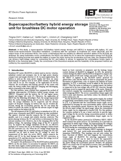iet electric power appl 2020 shi supercapacitor battery hybrid