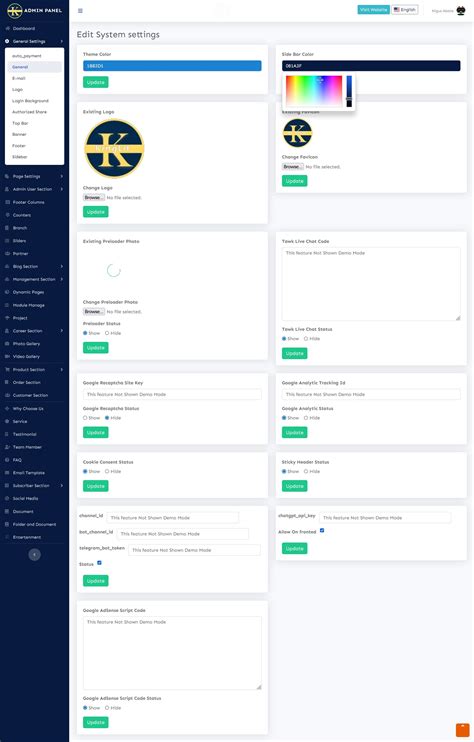 kinglit cms multipurpose laravel website by nigus codester