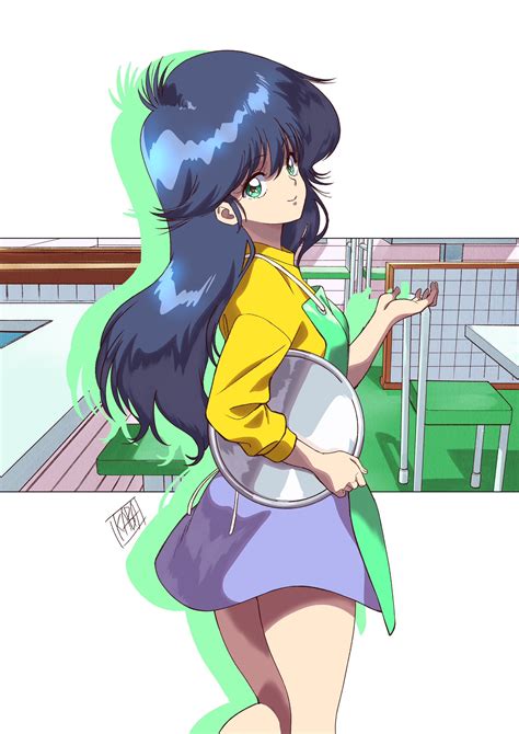 Kabashima Yousuke Ayukawa Madoka Kimagure Orange Road S Style Highres Girl Black