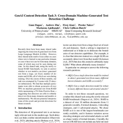 Genai Content Detection Task 3 Cross Domain Machine Generated Text Detection Challenge Acl