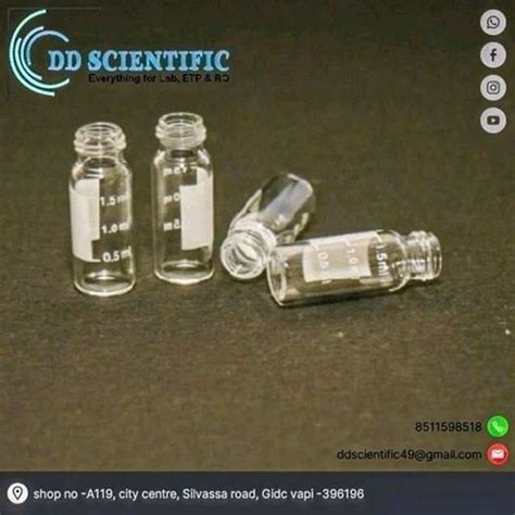 Hplc Vials With Septa 2 Ml At Rs 600 Box Of 100 Pieces In Vapi Id 2853028682997