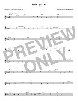 Romeo And Juliet Love Theme Lead Sheet Fake Book Sheet Music