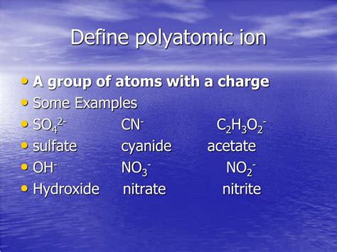 Ppt Naming Compounds Having Polyatomic Ions Powerpoint Presentation Free Download Id 5729443
