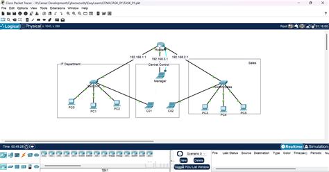 مشاريع شبكات Cisco Packet Tracer الاحترافية خمسات