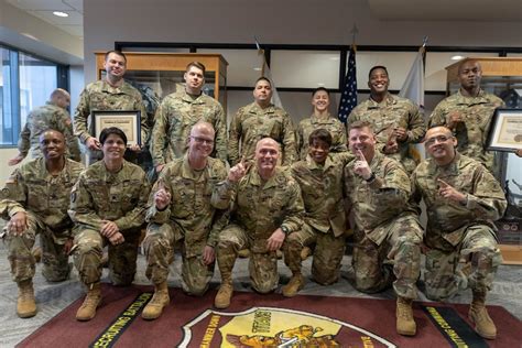 Usarec Cg Presents Six Army Recruiter Rings To 5th Medical Recruiting Battalion Personnel U S