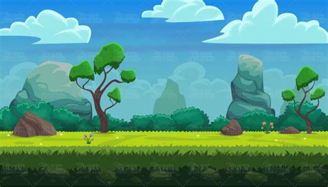 Grass Plain Vector Background Thegameassetsmine