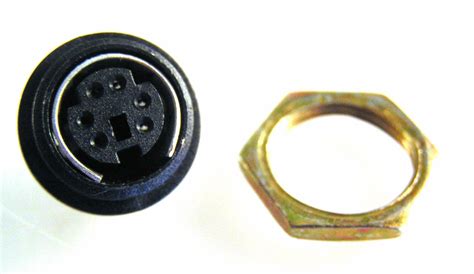 Ps2 Style Circular Panel Socket Range 3 4 5 6 Or 8 Way With Nut Eb0062 Rich Electronics