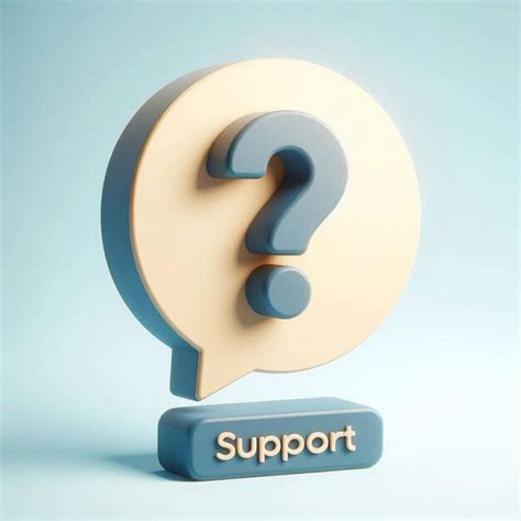 speech bubble with question mark faq support help concept 3d vector