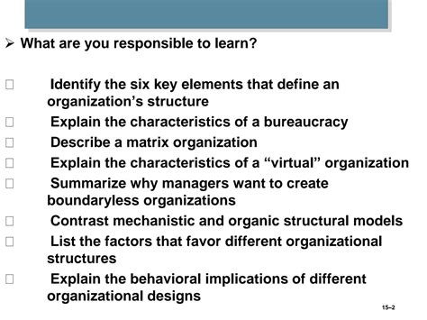 SOLUTION Foundations Of Organizational Structure Studypool