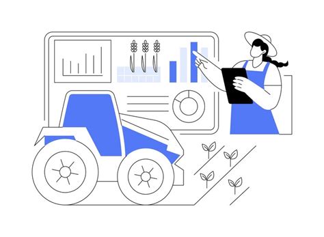 Premium Vector Analytics For Crop Yield Forecast Isolated Cartoon Vector Illustrations