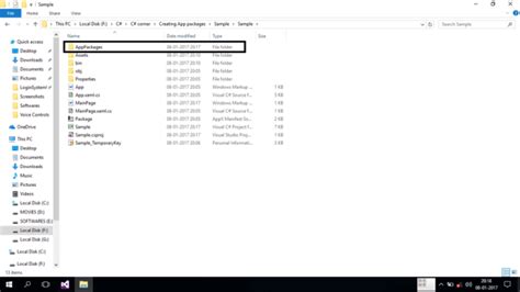 Creating App Packages In Microsoft Visual Studio
