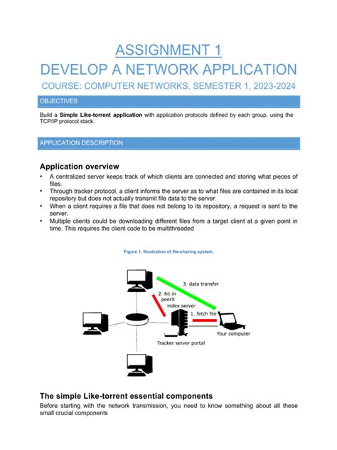 Btl1 Network Application P2p File Sharing Pdf Computer Networking