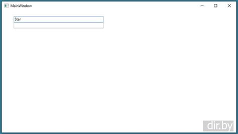 Пример Устанавливаем текст в Textbox используя Binding и делаем