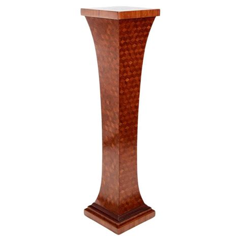 Parquetry Plinth Featuring Trompe Loeil Cube Forms For Sale At 1stdibs