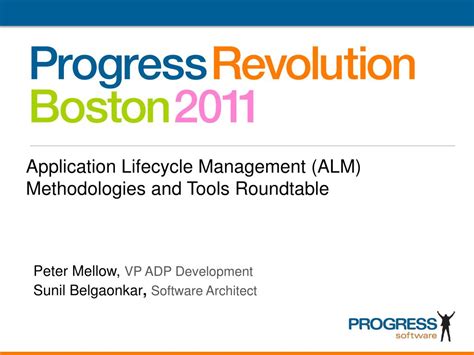 Ppt Application Lifecycle Management Alm Methodologies And Tools Roundtable Powerpoint