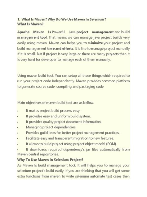 Why Use The Apache Maven Build Tool For Selenium Test Project