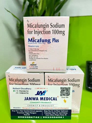 Micafungin Sodium 100 Mg Micafung Plus 100mg Injection Treatment
